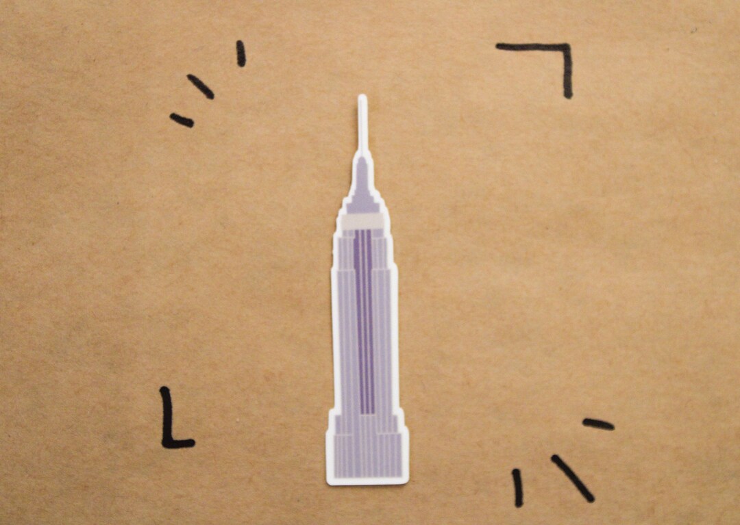 Empire State Building Sticker - NYC Sticker - New York City Sticker ...