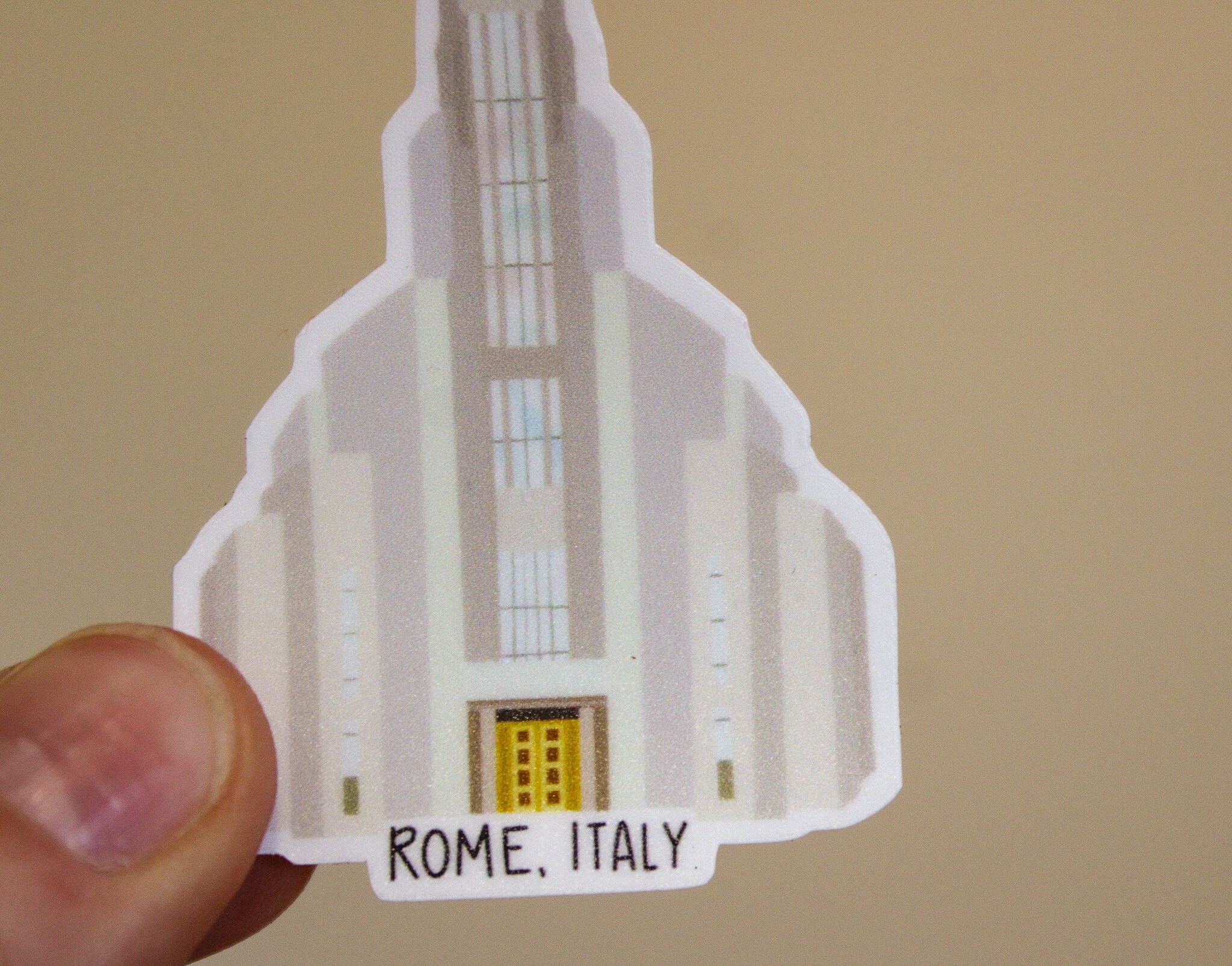 Rome Italy LDS Temple Sticker Sunbeam Stickers Church of - Etsy