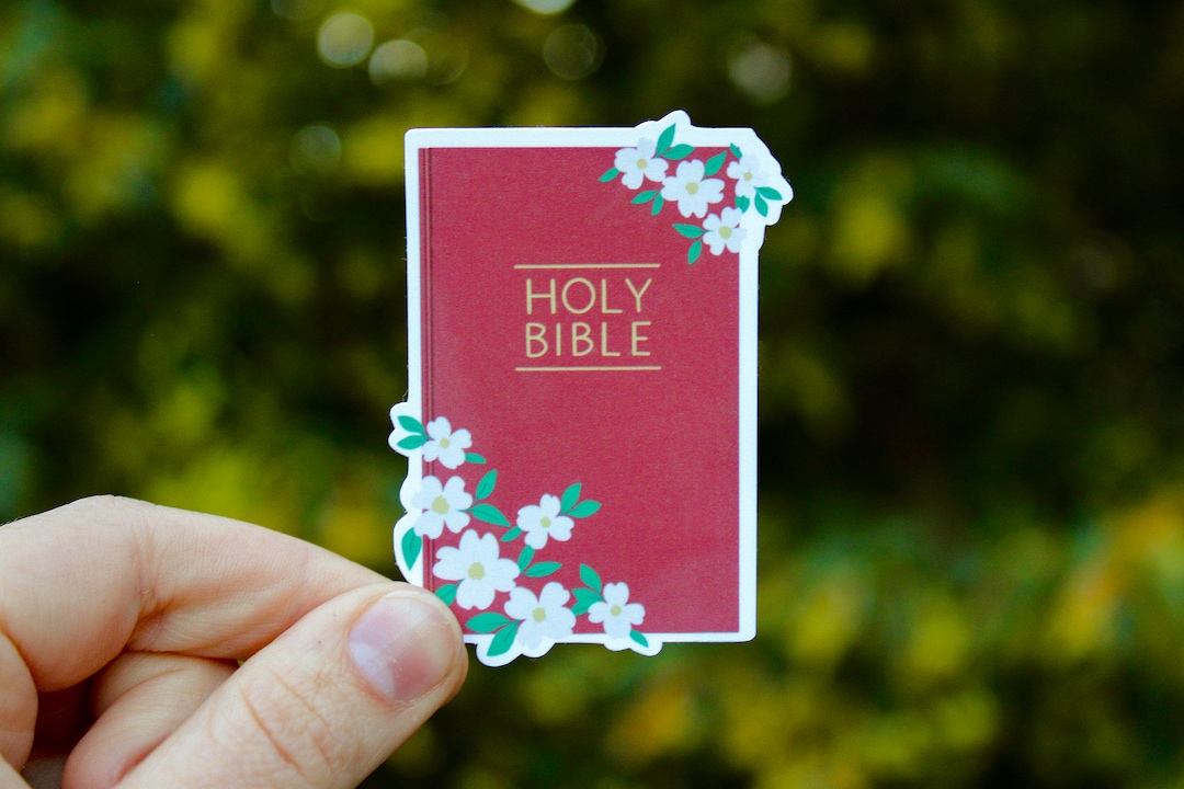 The Holy Bible - Waterproof Sticker - Bible Sticker - Christian Sticker ...