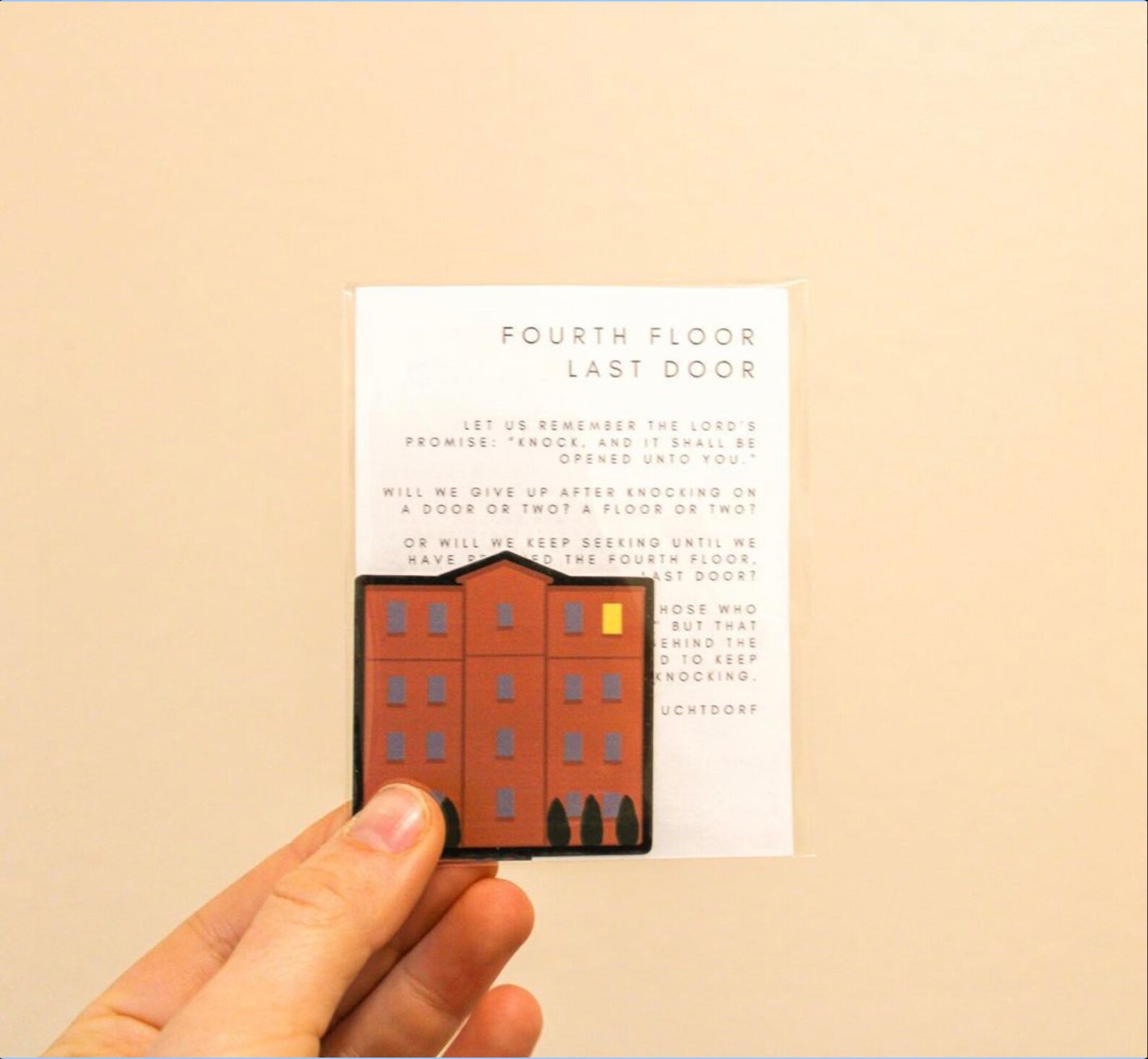 Fourth Floor Last Door - LDS General Conference Sticker- Waterproof ...