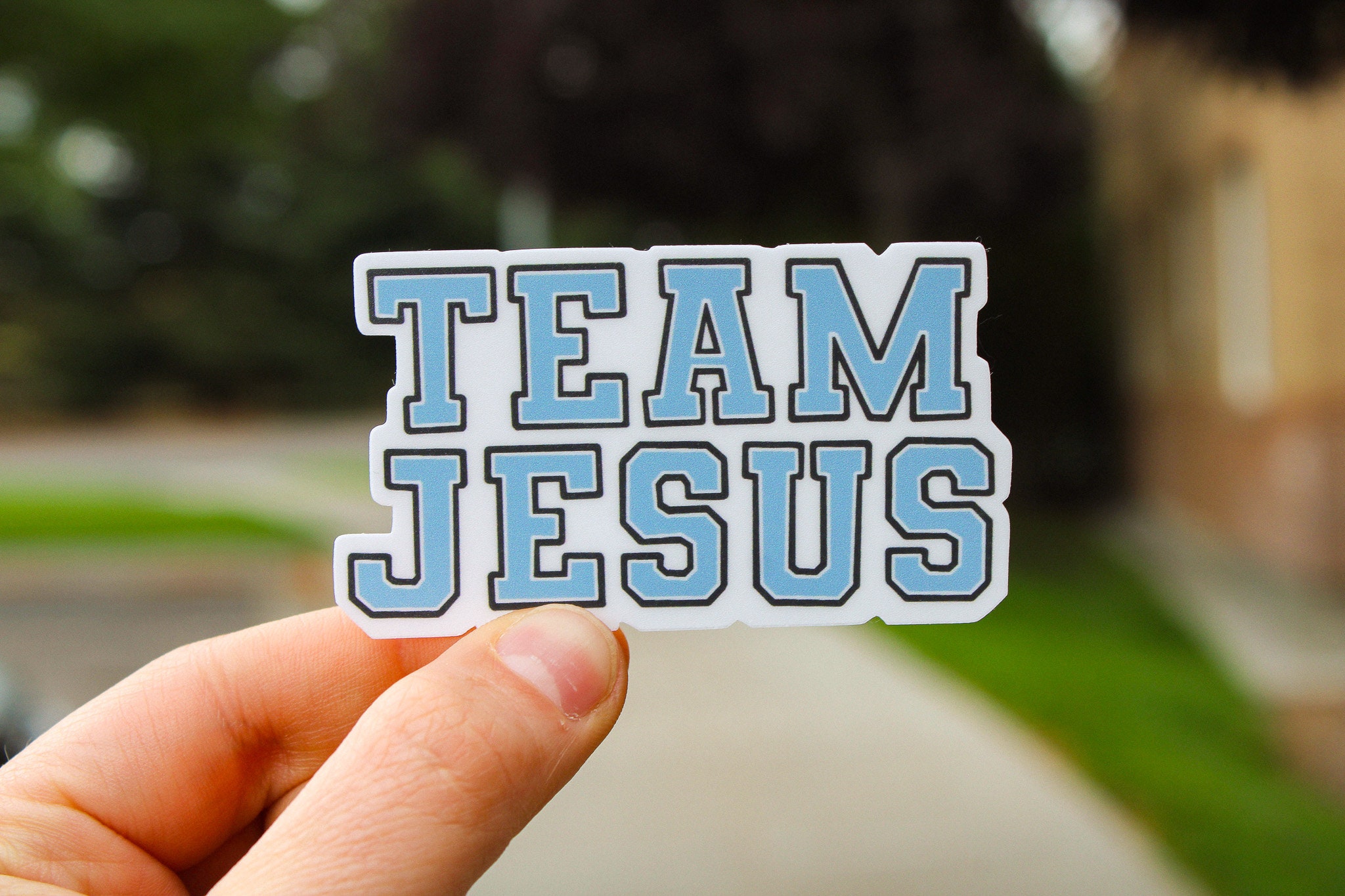 Team Jesus Waterproof Christian Sticker Varsity Letters - Etsy