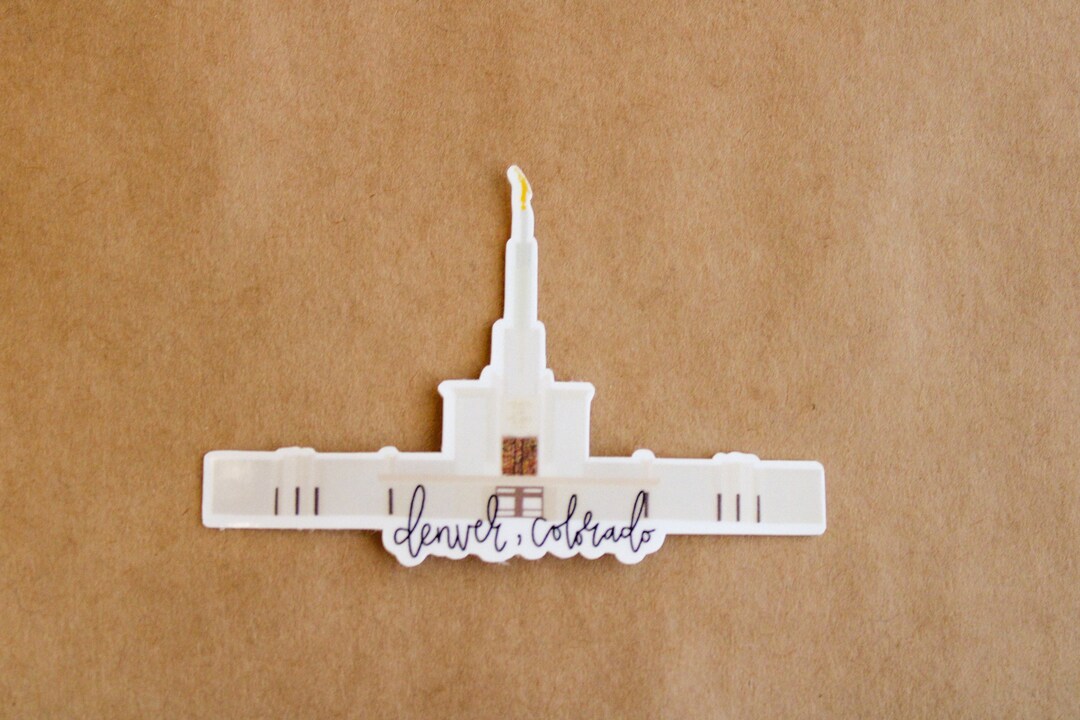 Denver, Colorado LDS Temple Sticker - Waterproof Sticker - Bulk Orders ...