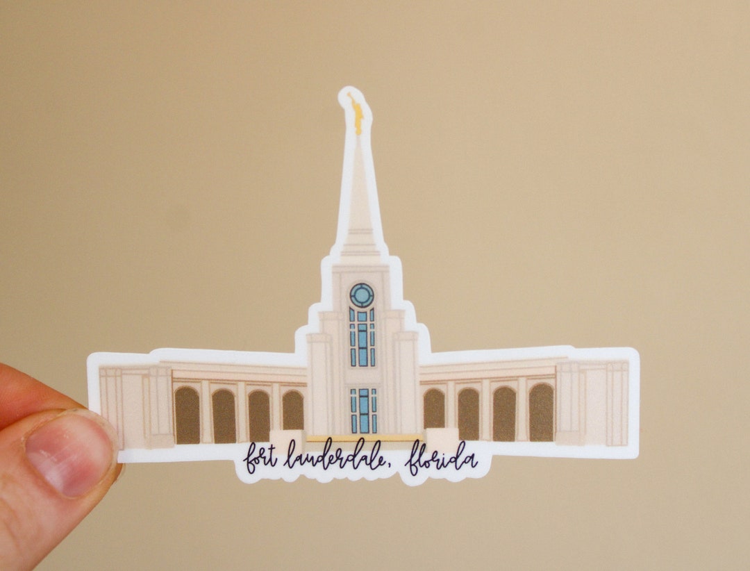 Fort Lauderdale, Florida LDS Temple - FL Temples - LDS Stickers ...
