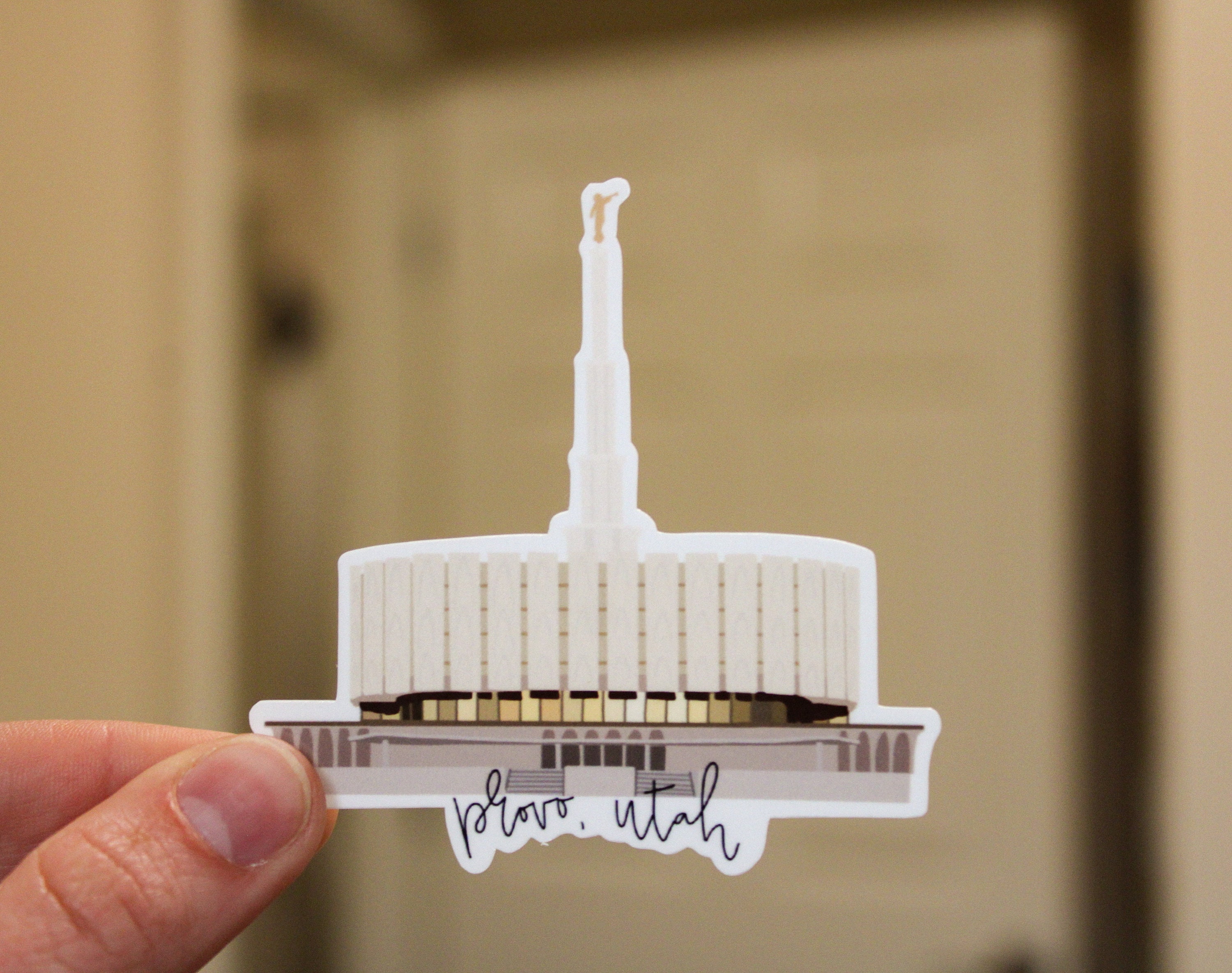 Provo Utah LDS Temple Sunbeam Stickers Waterproof - Etsy