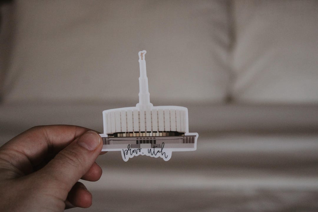 Provo, Utah LDS Temple - Sunbeam Stickers - Waterproof Stickers for ...