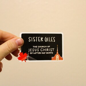 Customizable LDS Missionary Name Tag Sticker - LDS Missionary Gifts ...