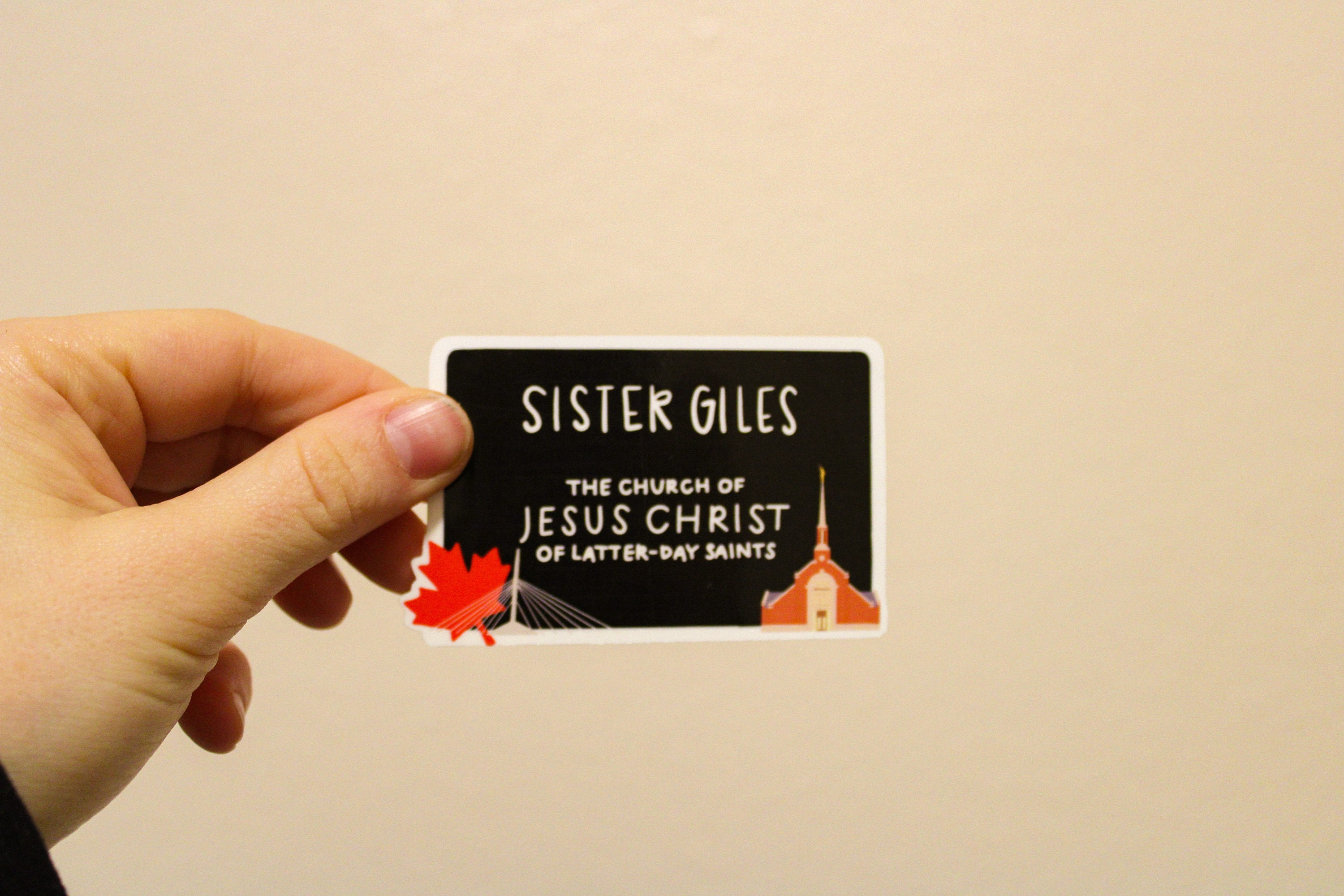 Customizable LDS Missionary Name Tag Sticker LDS Missionary - Etsy