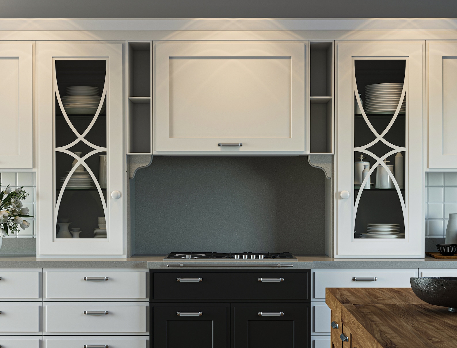 Mullion Overlay Insert for Glass Cabinet Doors| Kitchen Mullion ...