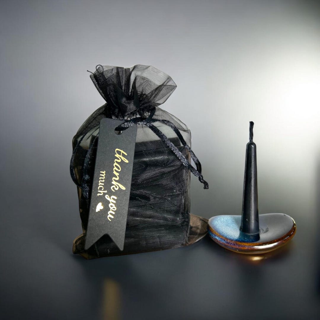 31 Nights of Calm – Black Beeswax Candle Set – 31 Mini Candles With ...
