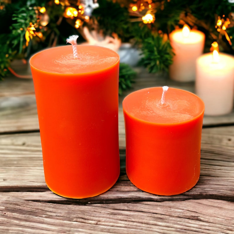 Orange Candle - Etsy