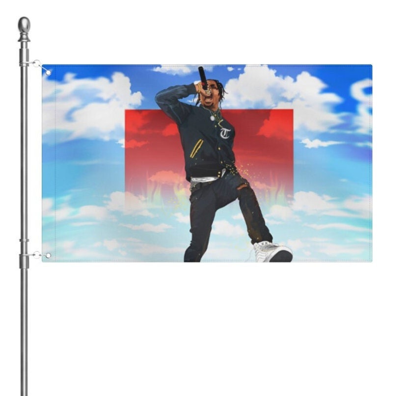 Travis Scott 3 X 5 Flag Rapper Flag Travis Scott Rapper - Etsy