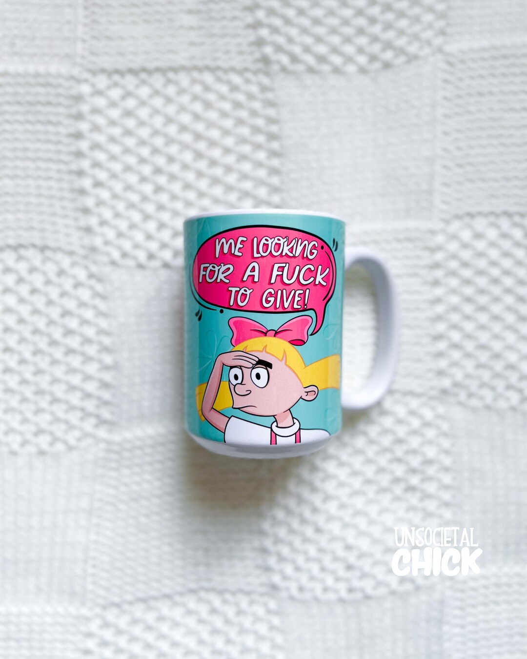 15oz Helga Mug, IDGAF Mug, Mug Inspired by 90s Cartoon, Mug for Adults ...