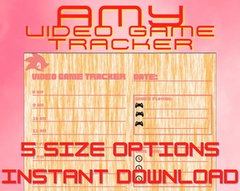 Sonic Video Game Tracker Printable Gamer Log Daily Tracker - Etsy
