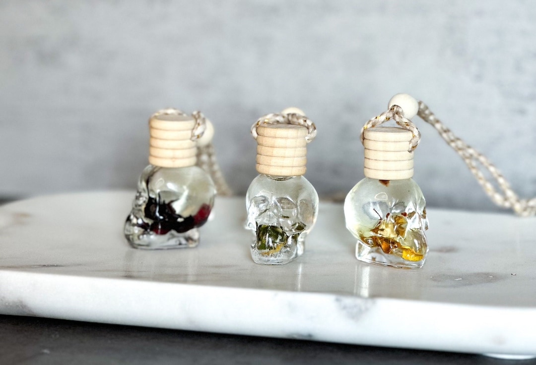SKULL Hanging Car Diffuser Halloween Day of the Dead Car - Etsy