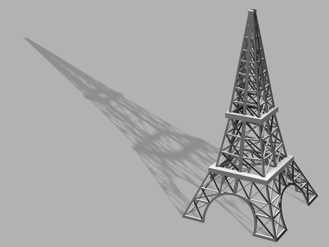 Eiffel Tower Stl File, 3D Printable, Digital Download, Editable ...
