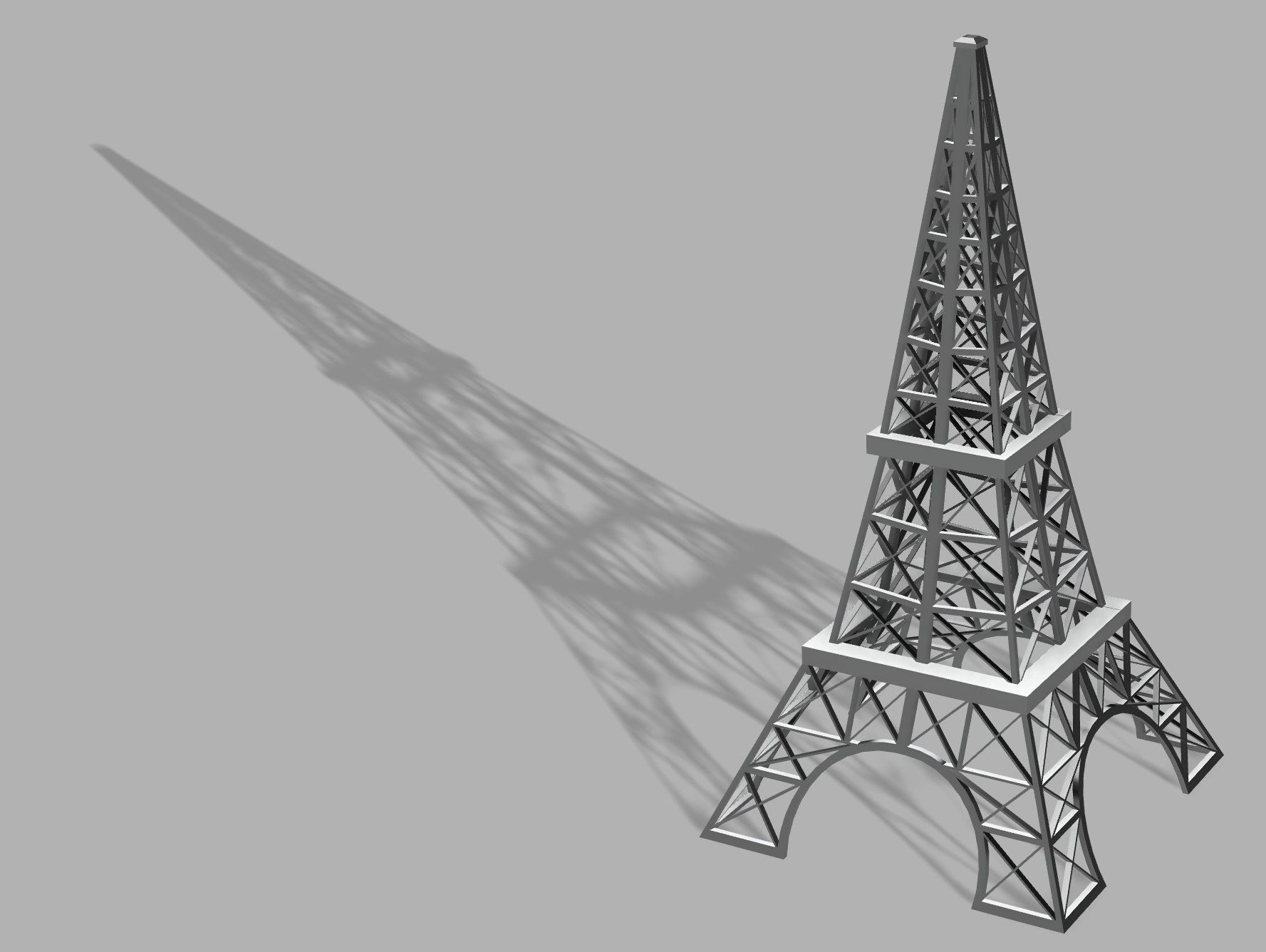 Eiffel Tower Stl File, 3D Printable, Digital Download, Editable ...