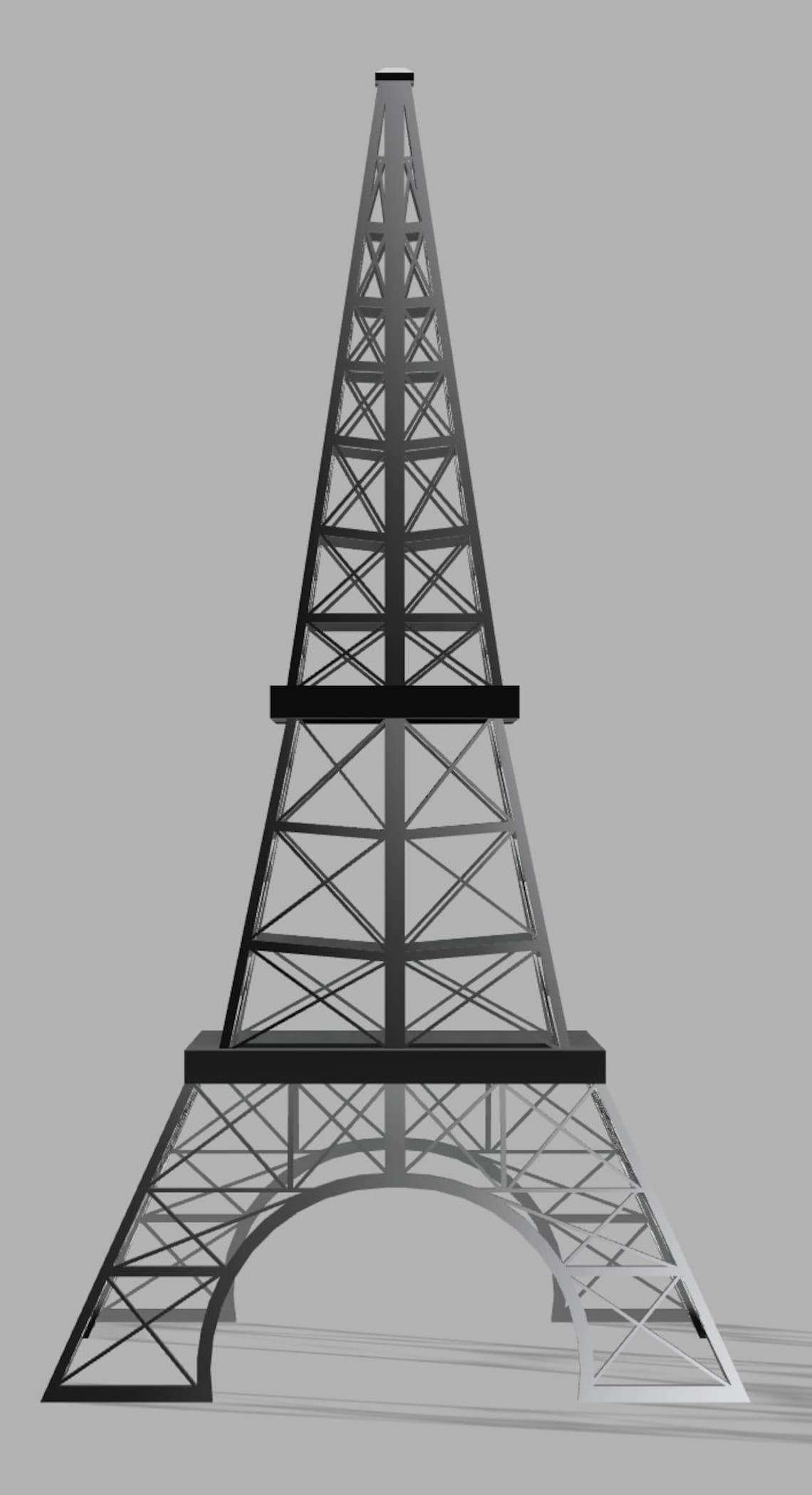 Eiffel Tower Stl File, 3D Printable, Digital Download, Editable ...