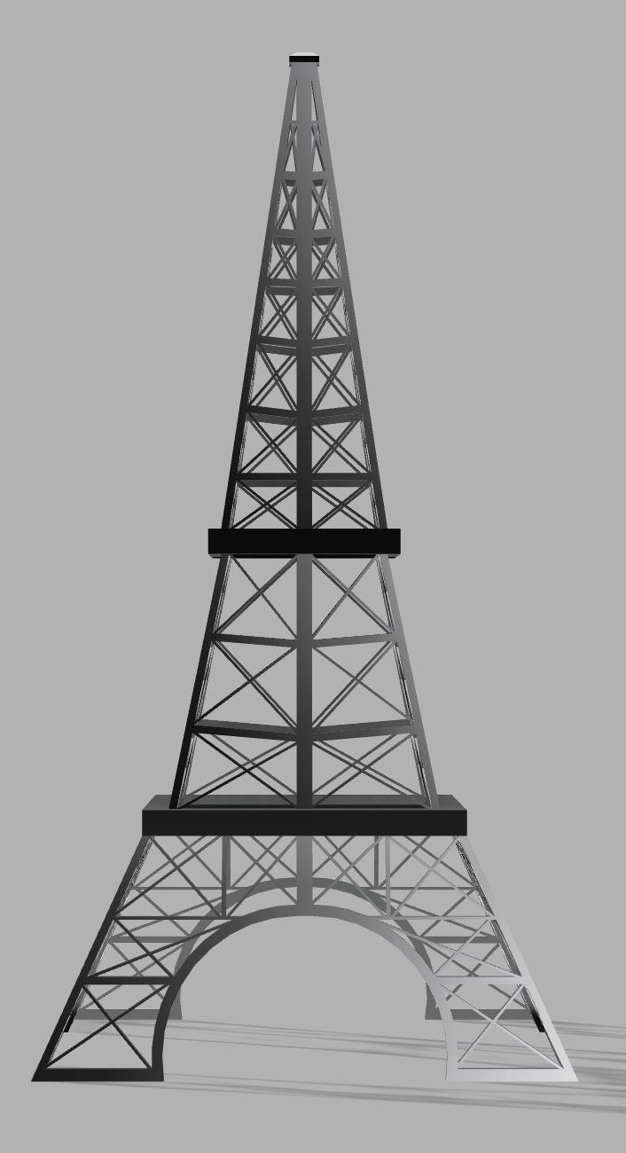 Eiffel Tower Stl File, 3D Printable, Digital Download, Editable ...
