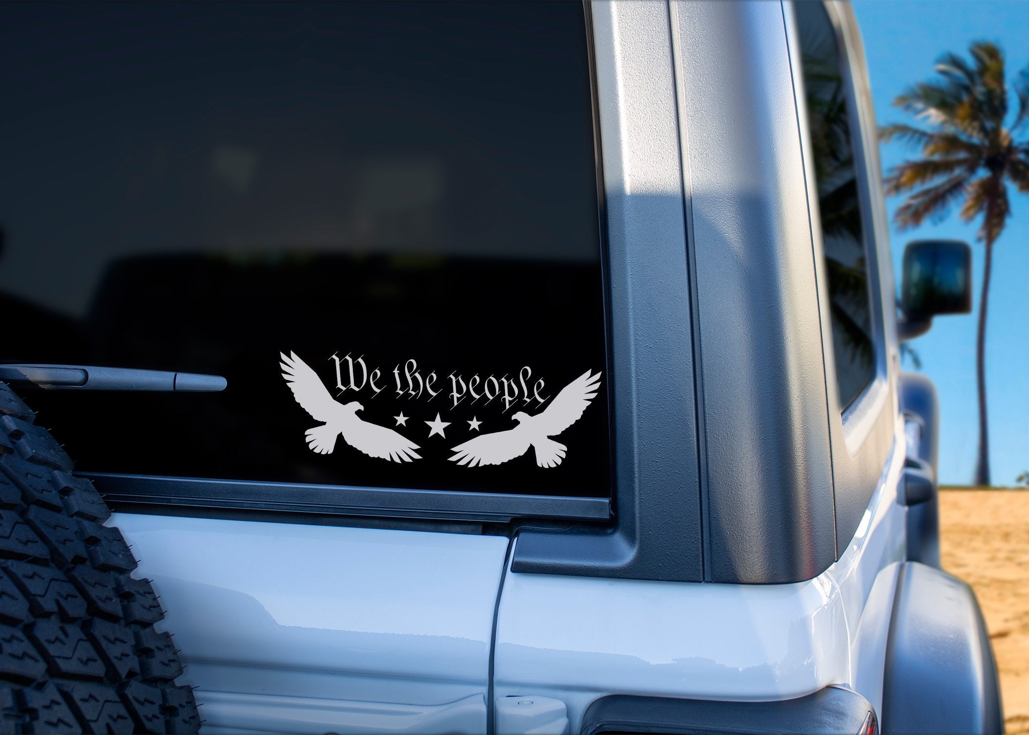 We the People Vinyl Car Decal - Etsy