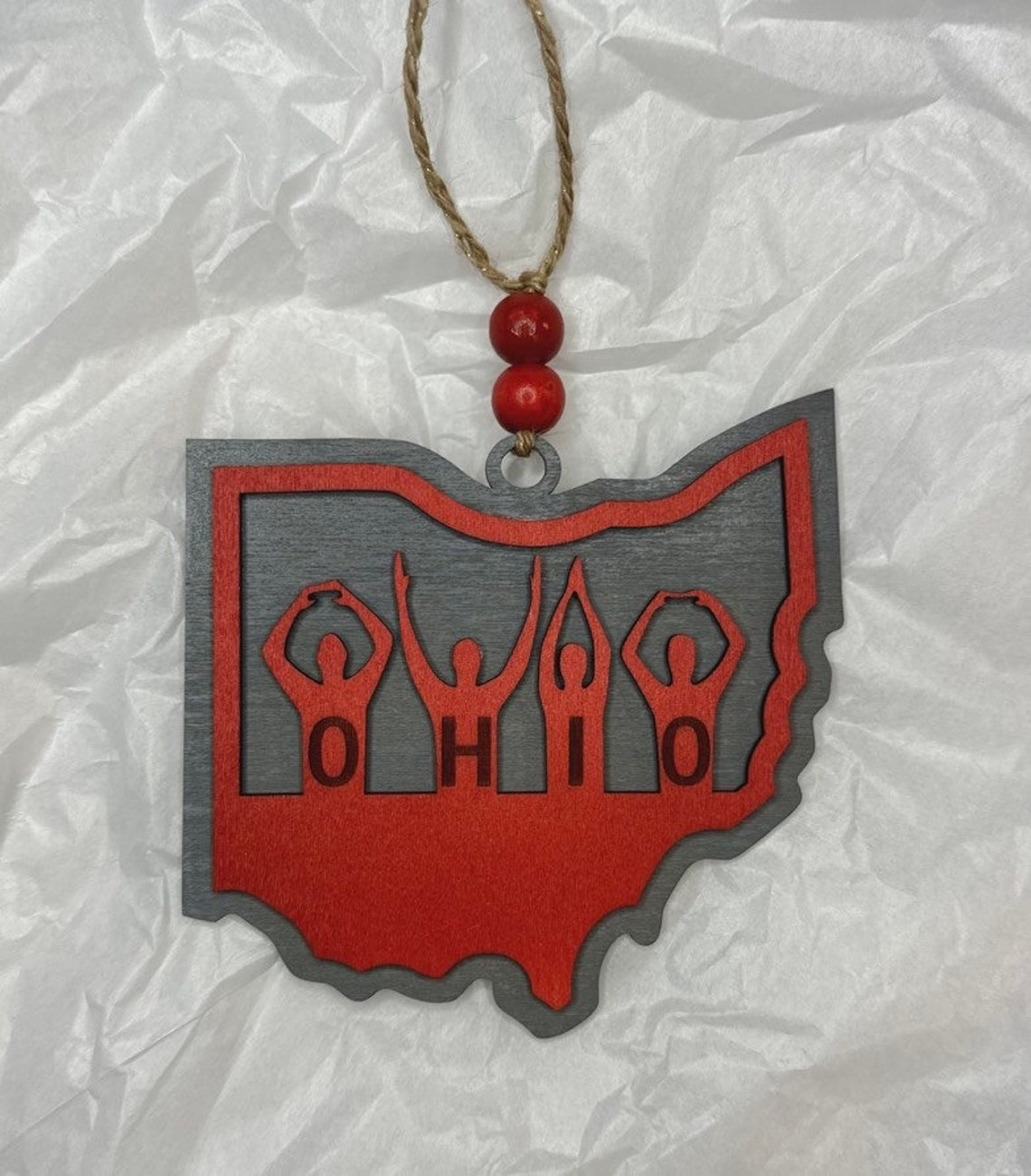 Ohio State O-H-I-O Ornament, Ohio Christmas Ornament, OSU Ornament, OSU ...