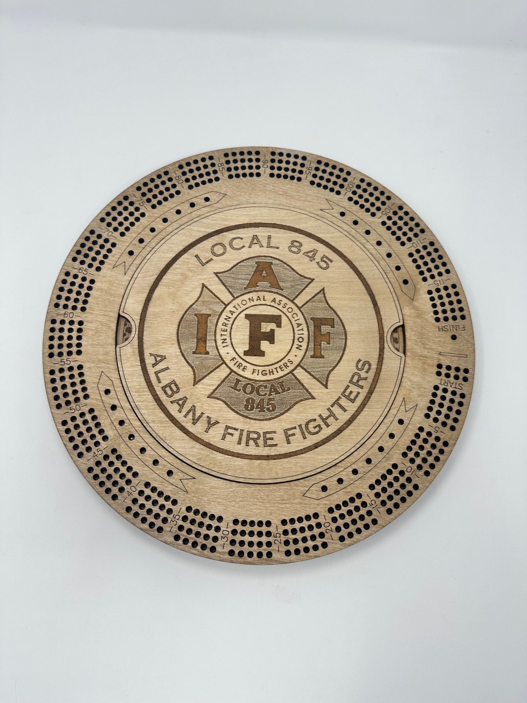 Company Logo Cribbage Board, Corporate Gift, Employee Gift Round ...