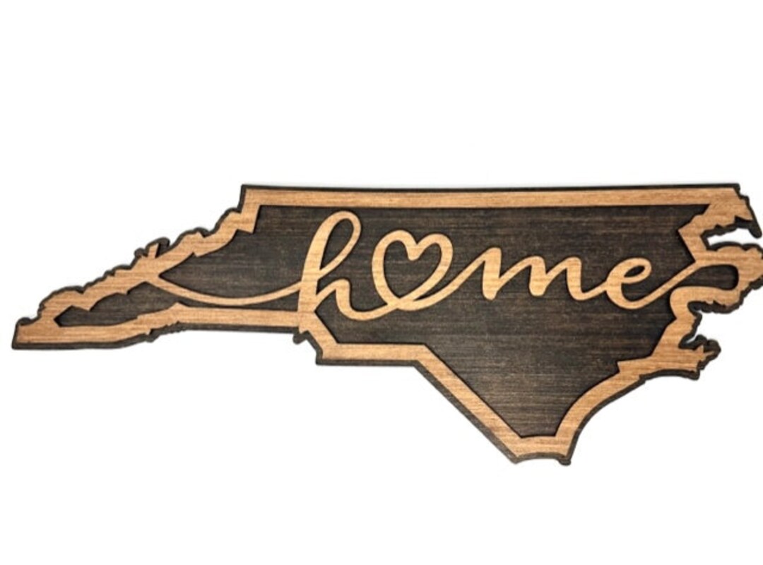 North Carolina Wooden Wall Sign NC Sign North Carolina Home Sign North ...