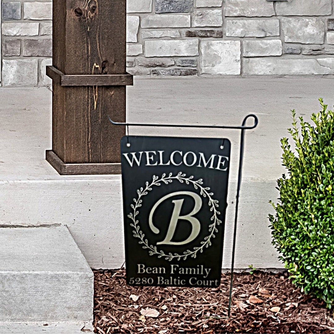 Personalized Garden Flag Custom Garden Flag With Name House Address ...