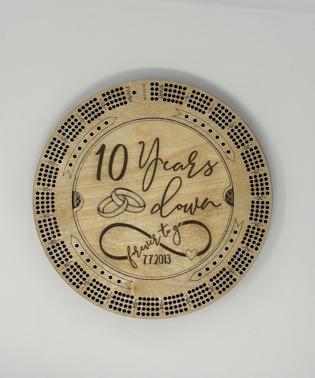 Custom Cribbage Board Anniversary Cribbage Board Wedding Gift ...