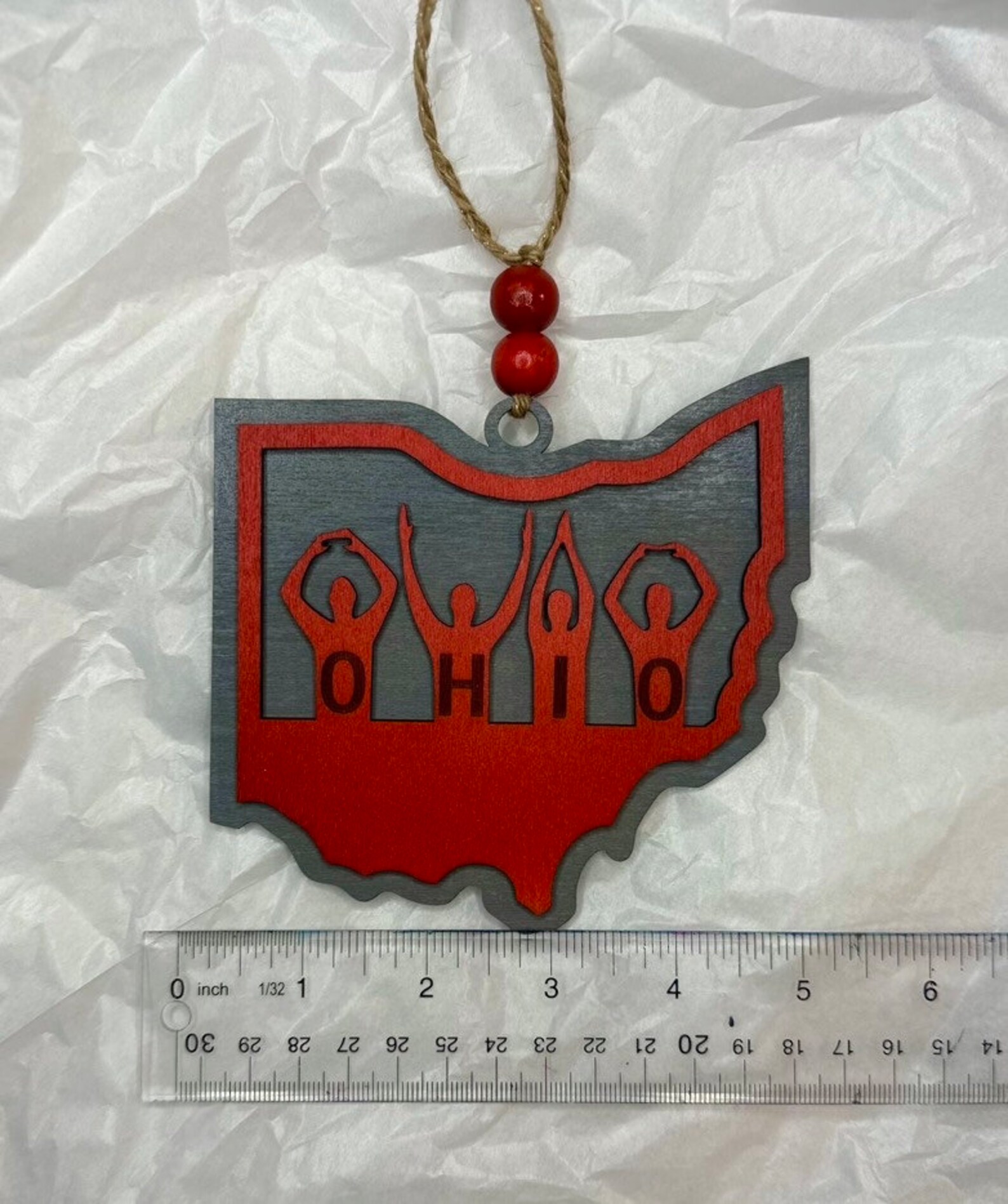 Ohio State O-H-I-O Ornament, Ohio Christmas Ornament, OSU Ornament, OSU ...