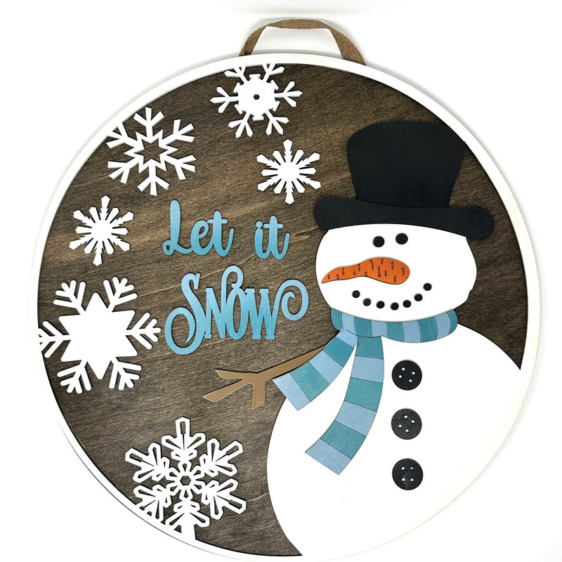 Snowman Sign - Etsy