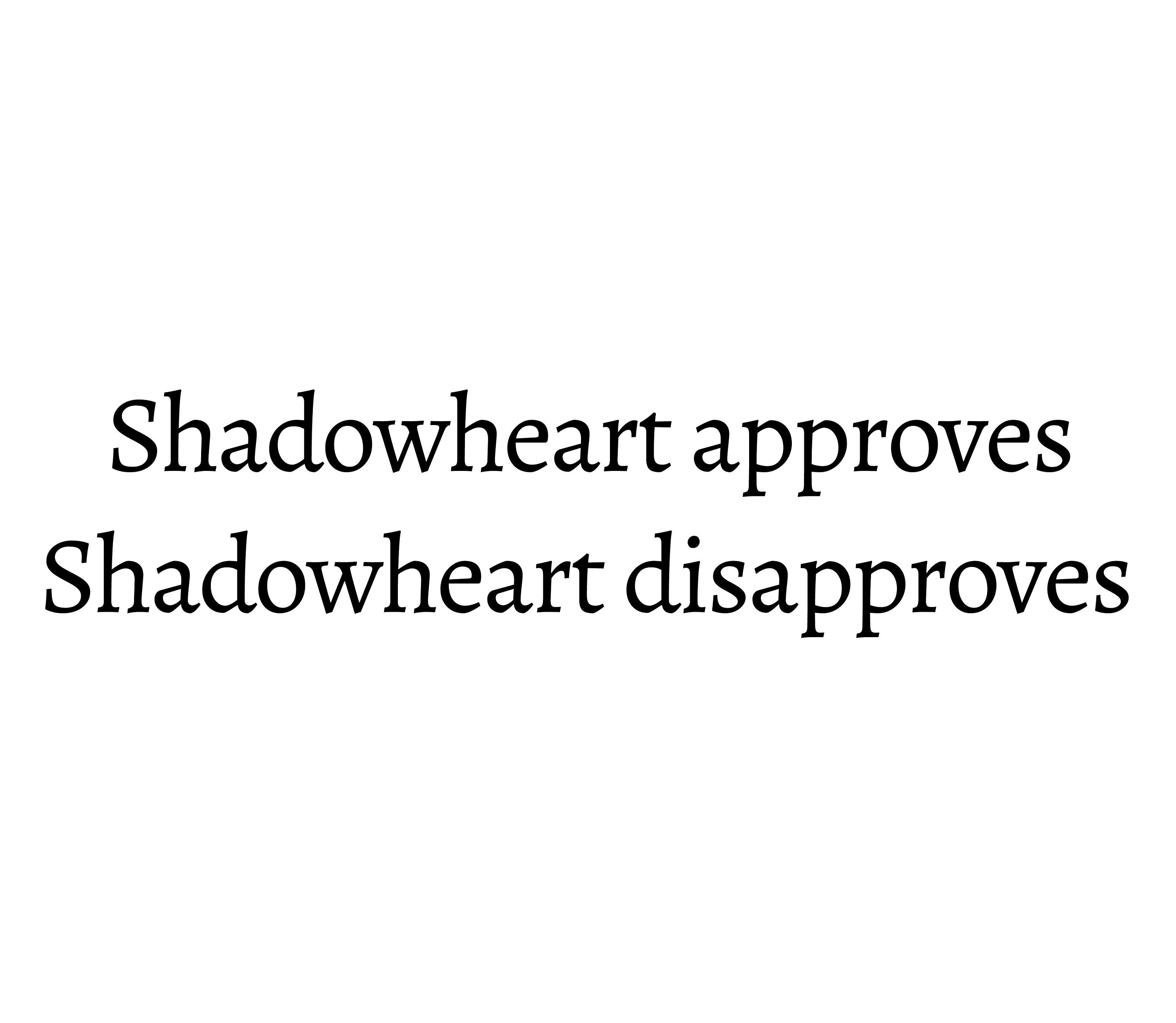 Shadowheart Approves Decal, Shadowheart Disapproves Decal, One of Each ...