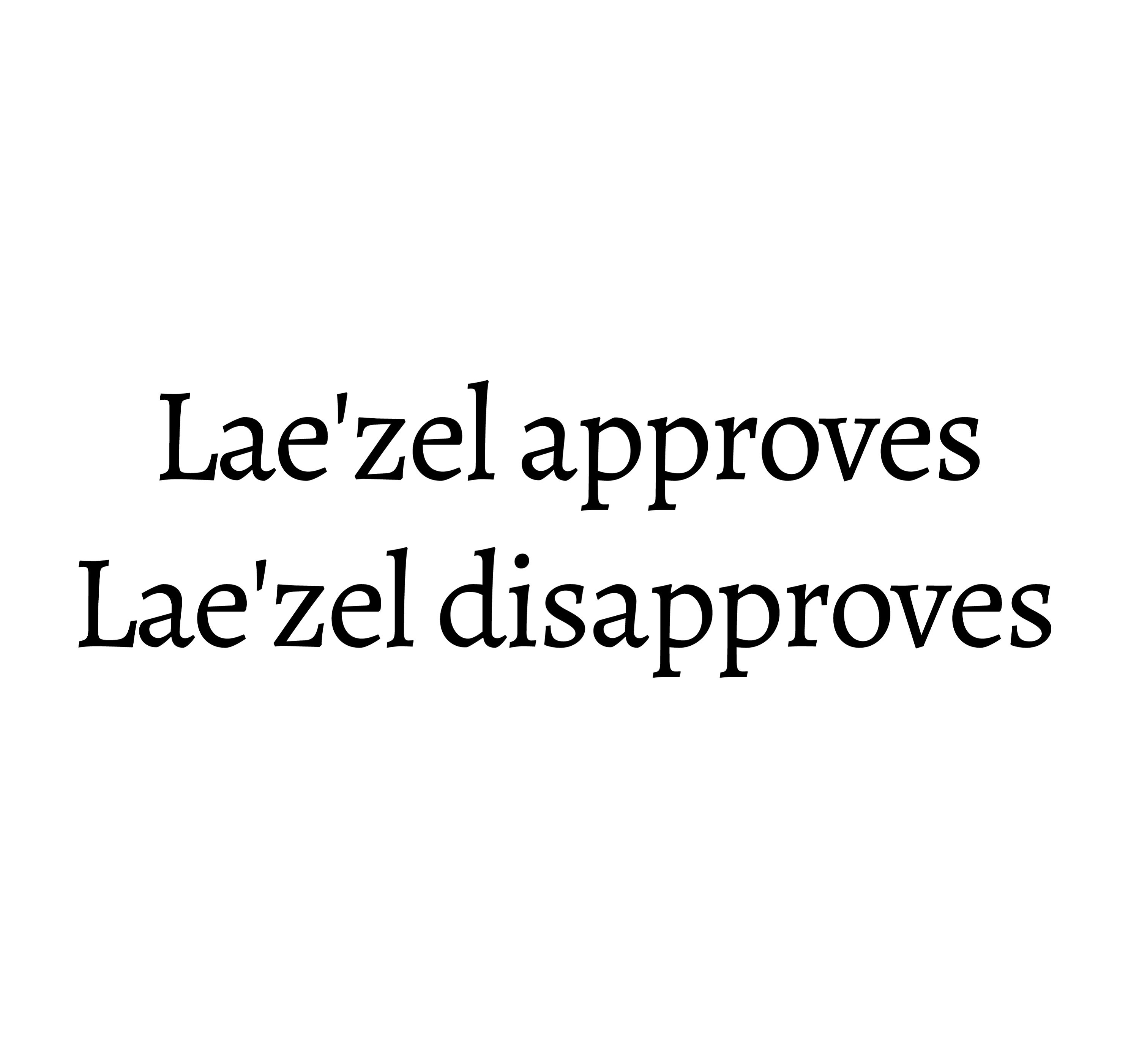 Lae'zel Approves Decal, Lae'zel Disapproves Decal, One of Each ...