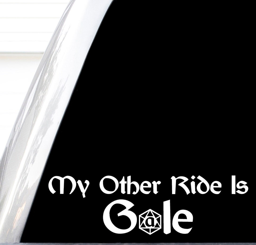 My Other Ride is Gale Decal, Your Stick Figure Family Rolled A One ...