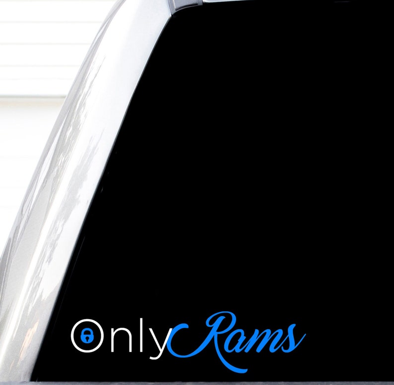 Onlyrams Decal, H 2 by L 7 Inches, Funny off Road 4x4 Stickers, Dodge ...
