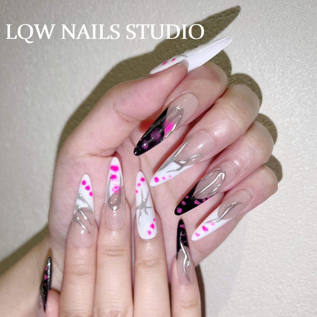 Dai Mei | Nails Press On, Glue on Nails, Faux Acrylic Nails, Handmade ...