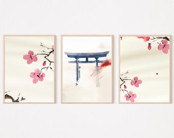 Japanese Torii Painting - Etsy