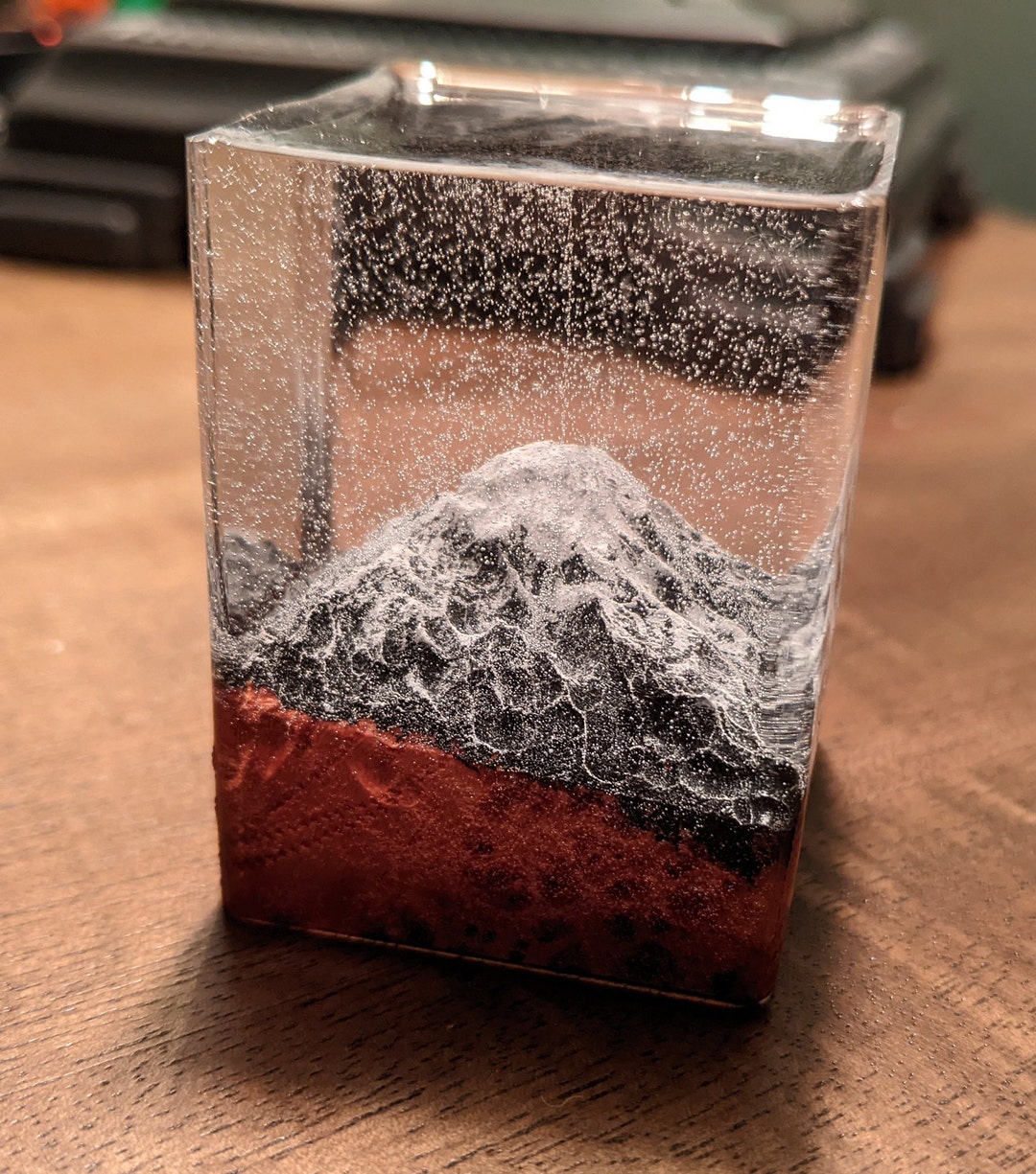 Snowy Mountains Captured in Resin - Etsy