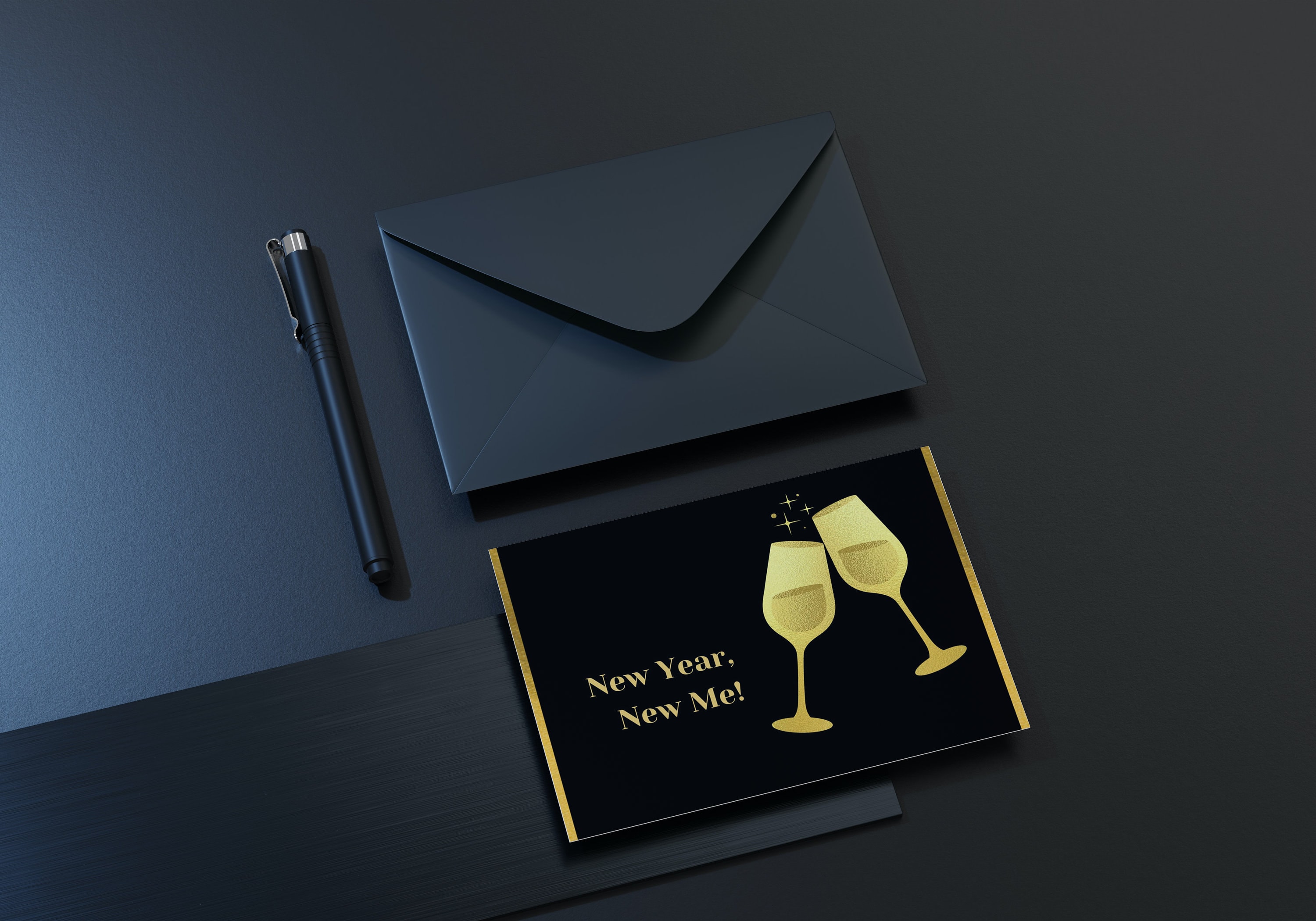 New Year Cards Pack - Etsy