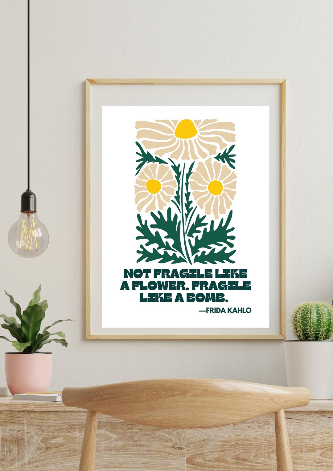 Frida Not Fragile Like a Flower Fragile Like a Bomb SVG | Frida Kahlo ...
