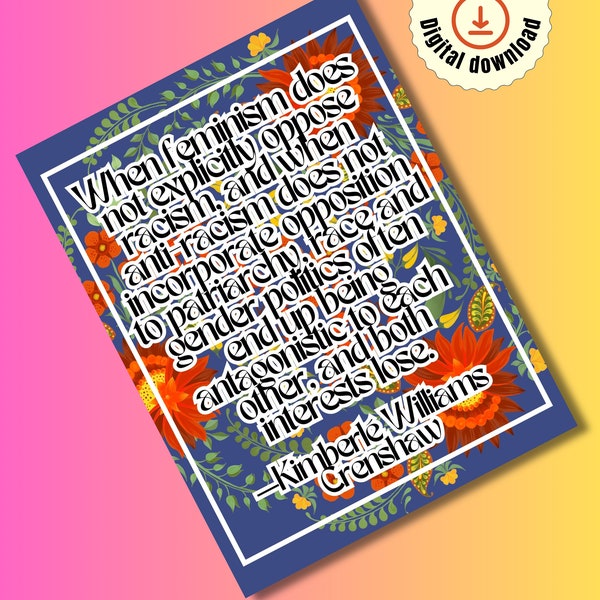 Intersectional Feminist Poster - Etsy