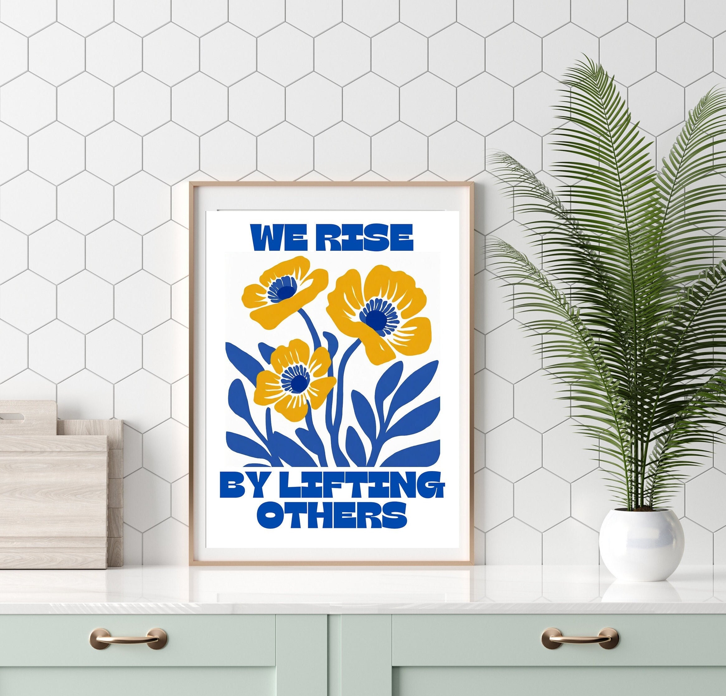 We Rise by Lifting Others Printable Digital Art, Home Wall Decor ...