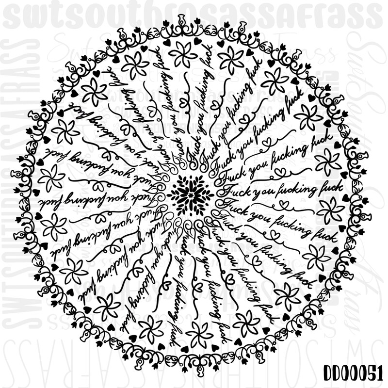 Mandala With Words - Etsy