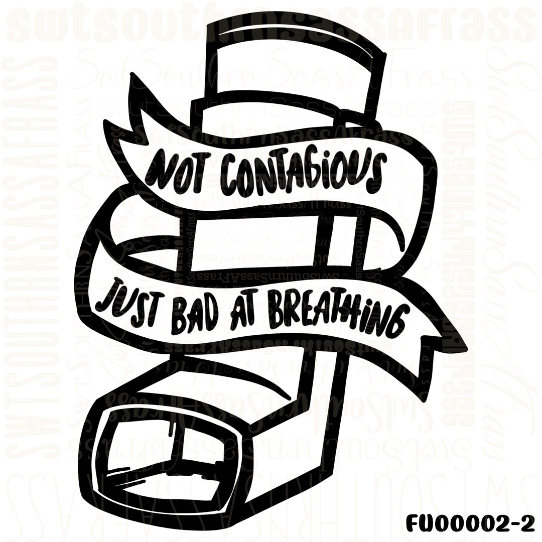 Bad at Breathing | Funny PNG | Inhaler | PNG | Sublimation | Tumbler ...