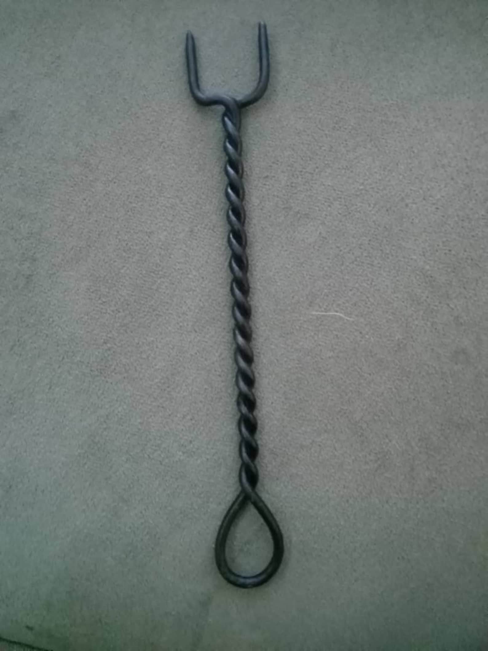 Medieval Hand Forged Iron Fork Viking Pot Fork Kitchen Cutlery for ...