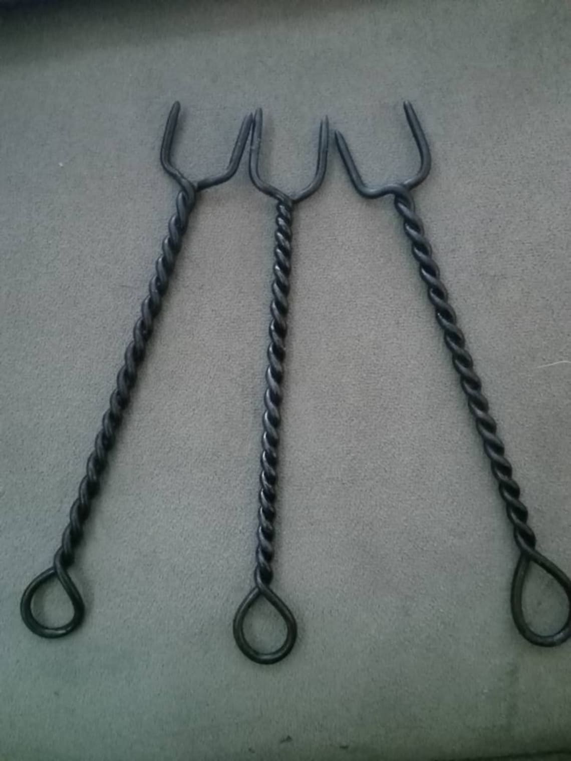 Medieval Hand Forged Iron Fork Viking Pot Fork Kitchen Cutlery for ...