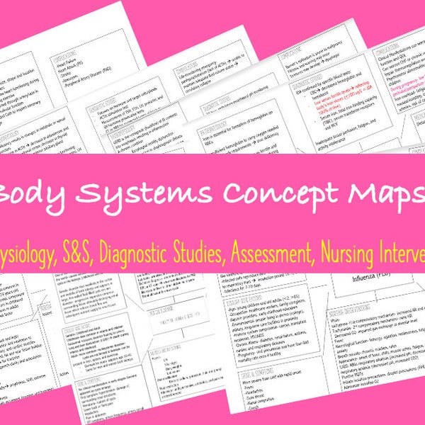 Med Surg Concept Map - Etsy