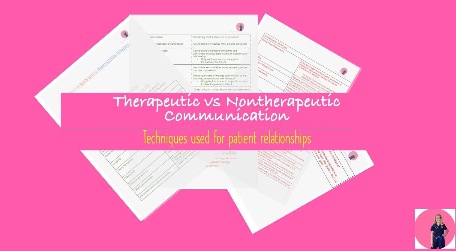 Therapeutic Vs Nontherapeutic Communication Techniques|| Mental Health ...