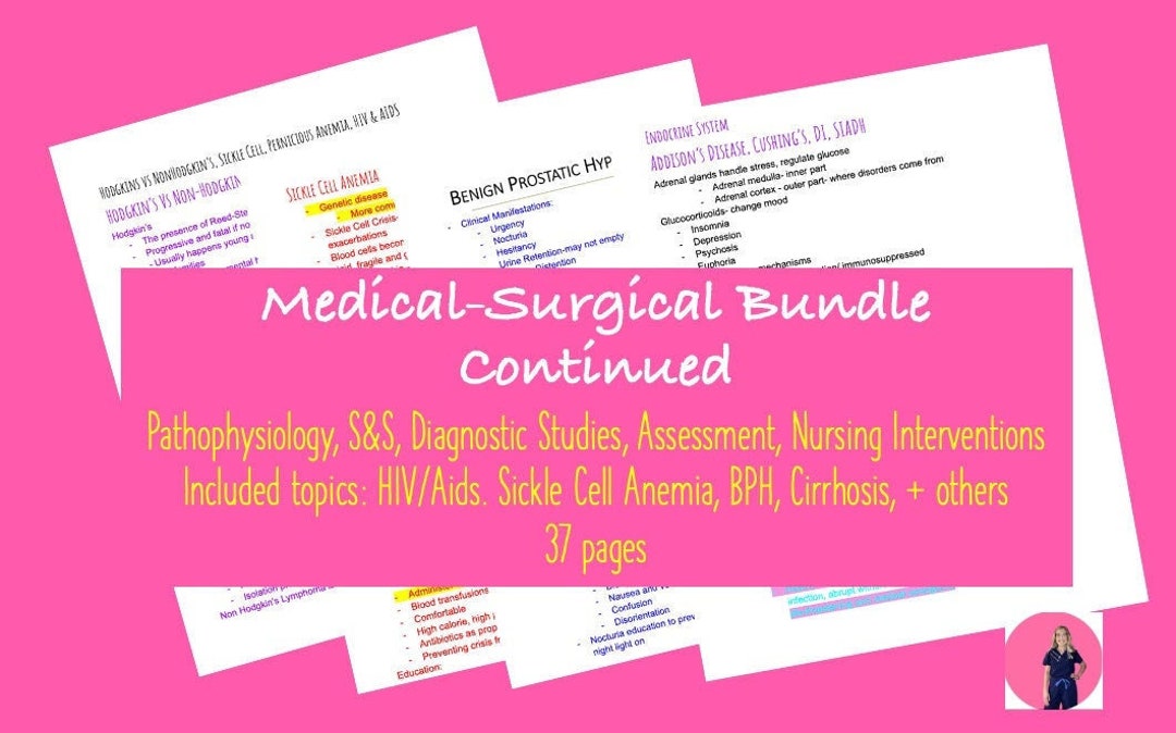 Medical-surgical Bundle Continued - Etsy