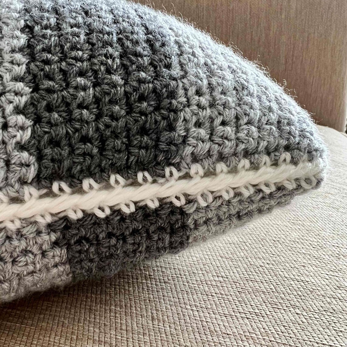 CROCHET PATTERN BUNDLE: Marlowe Pillow Collection | Modern Striped ...