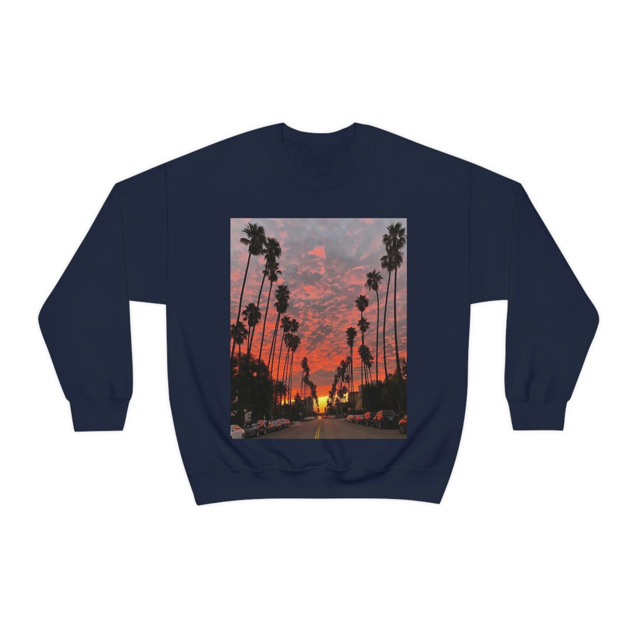 Los Angeles Palm Tree Sweater - Etsy
